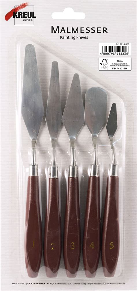 Cuchillos Para Pintura Kreul Set De 5