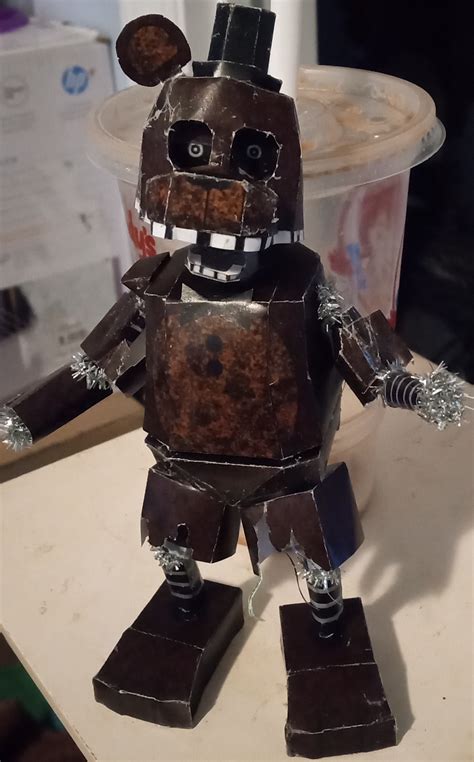 Ignited Freddy Papercraft Built By Vincintafton On Deviantart