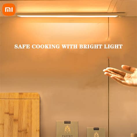 샤오미 인체 유도 야간 조명 충전식 주방 마그네틱 캐비닛 옷장 홈 디밍 핸드 스윕 배선 무료 Aliexpress