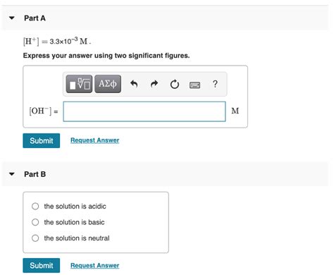 Solved Calculate OH OH For Each Of The Chegg Com