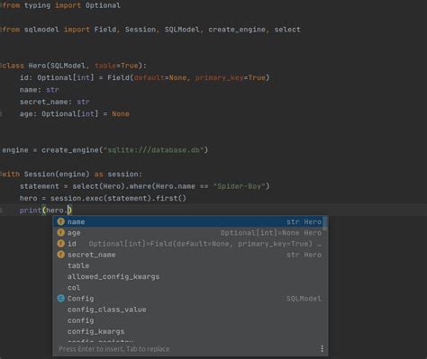特性 Sqlmodel Sqlmodel 中文