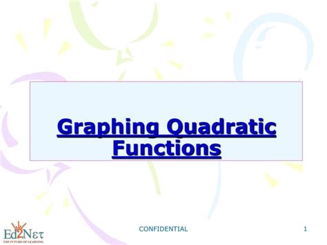 Ppt Graphing Quadratic Functions Powerpoint Presentation Free