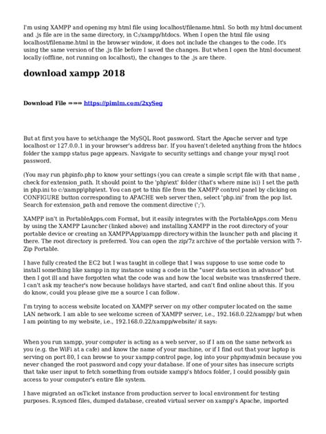 Fillable Online Download Xampp 168 Fax Email Print Pdffiller