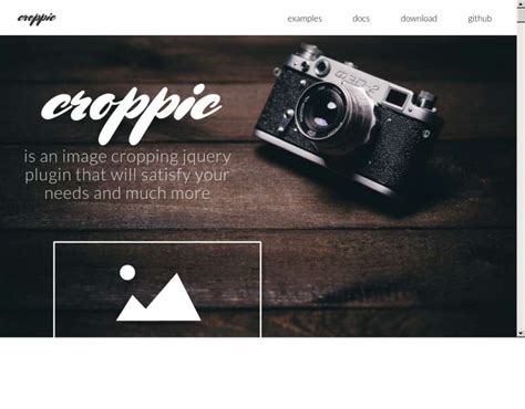 Jquerycroppicjs Html5上传图片裁剪插件代码php源码下载