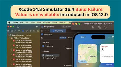Xcode 143 Simulator 164 Build Failure ‘value Is Unavailable