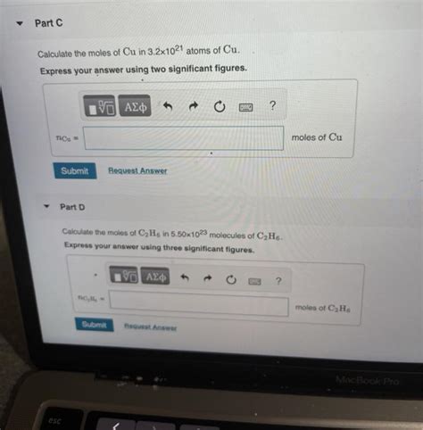 Solved Part A Calculate The Number Of Li Atoms In 8 7 Moles