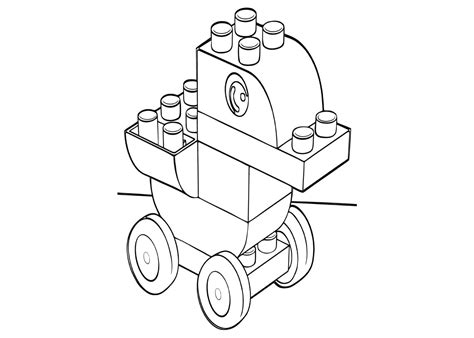 Раскраски Конструктор ЛЕГО Lego распечатать А4