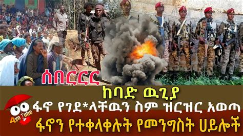 ሰበርርር ከባድ ዉ ግያ ፋኖ ስም ዝርዝር አወጣ የሞቱትን ፋኖን ተቀላቀሉ እስከነ ትጥቅ Ayn Tube