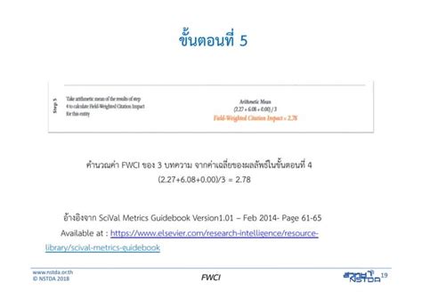 Field Weighted Citation Impact Fwci Ppt