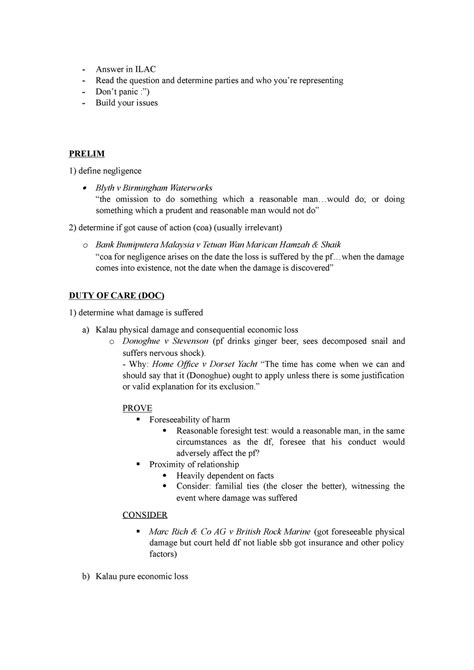 Full Lecture Notes Compress Answer In ILAC Read The Question And