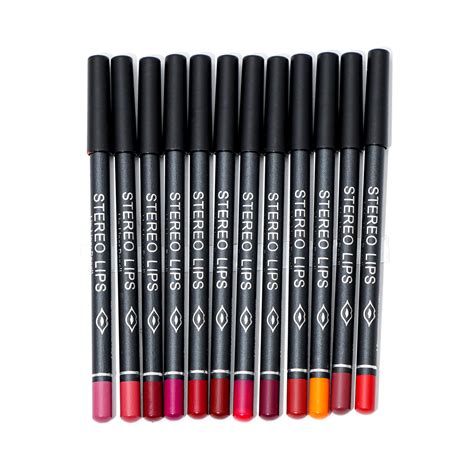 Набор косметических водостойких карандашей для губ из 12 оттенков 10321847 Купить по цене