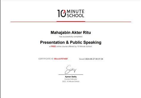 Mahajabin Akter Ritu On Linkedin Publicspeaking Presentationskills Continuouslearning