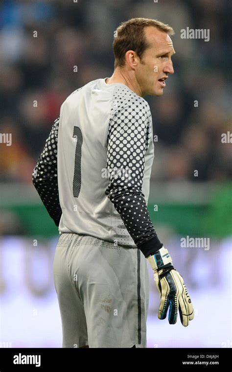 Australian Goalkeeper Mark Schwarzer Is Pictured During The