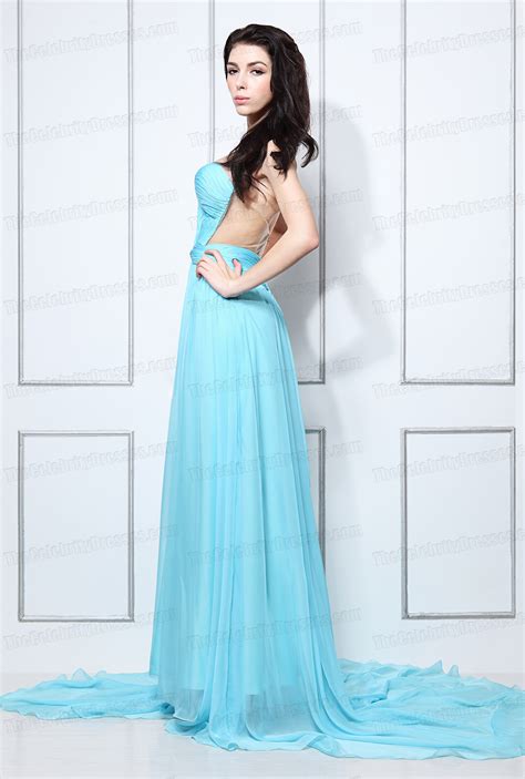 Vanessa Hudgens Sexy Blue Strapless Prom Dress Evening Gown