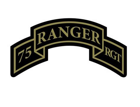 75th Ranger Regiment Tab Acu Vinyl Decal Sticker Us Army Ebay