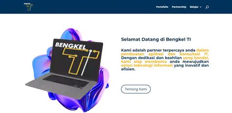 Desain Figma UI UX Landing Page Bengkel TI Bengkel TI