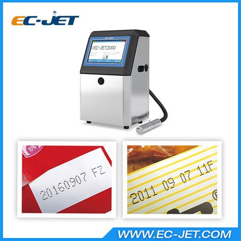 High Speed Date Marking Inkjet Printer With Low Consumption EC JET Inkjet Coding Printer