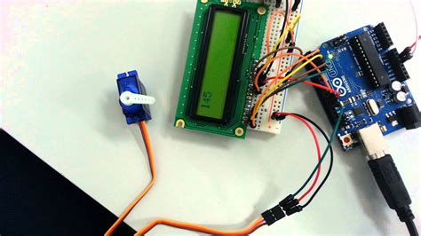 Servo Motor 180º Com Lcd 16x2 E Arduino Youtube