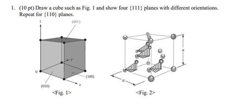 Solved Pt Draw A Cube Such As Fig I And Show Four Chegg Com
