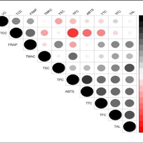 Correlation Matrix Showing The Correlations Between Each Pair Of