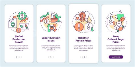 Farming Issues Onboarding Mobile App Screen Welcome Screen Issue Vector