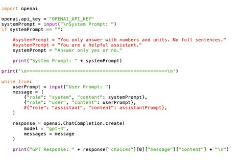 Heres My Simply Python Script For Interacting With Gpt 4 Explanation And Some Questions In The
