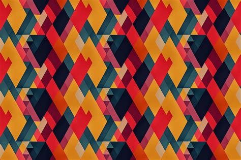 Premium Photo Triangles And Angled Shapes Colorful Abstract