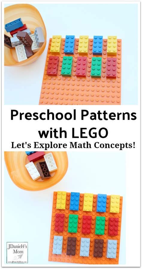 Lets Explore Math Concepts Preschool Patterns With Lego