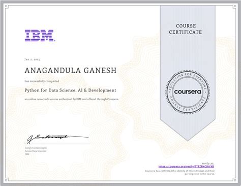 anagandula ganesh on linkedin python datascience ai coursera