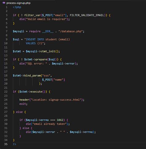 Html To Mysql Using Php Code To Accompany Https Youtu Be Y Ye Etanu Github
