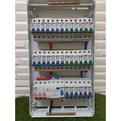 Db Box 39 42way Three Phase Full Set Maxguard Mcb 6a 20a Elcb 63a Main Switch 63a 3p