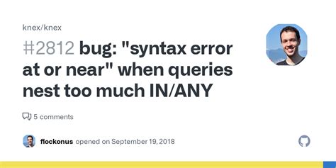 Bug Syntax Error At Or Near When Queries Nest Too Much Inany