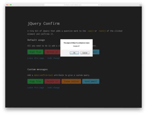 21 Best Jquery Confirm Plugins 2023 Uicookies