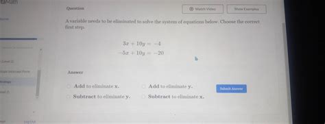solved itamath question watch video show examples lome a variable
