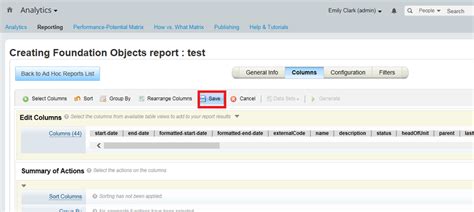 2176710 How To Generate An Adhoc Report For Foundation Object In