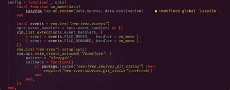 Undefined Global `lazyvim` Rneovim