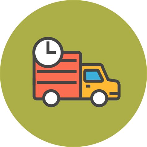 Entrega Camión Iconos Comercio Electrónico Y Compras