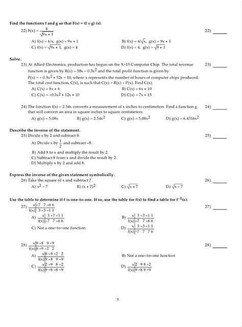 Solved Find The Functions F And G So That F X F O G X Chegg