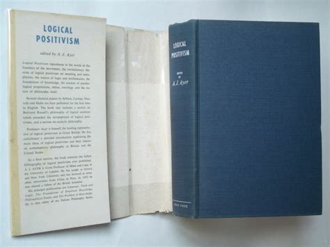 Logical Positivism By Ayer A J Editor Very Good Hard Cover 1959 First American Edition