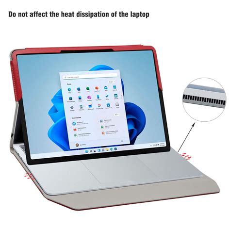 Buy Bige For Surface Laptop Studio Case PU Leather Folio Folding Stand Cover For