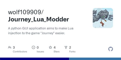 GitHub Wolf Journey Lua Modder A Python GUI Application Aims To Make Lua Injection To