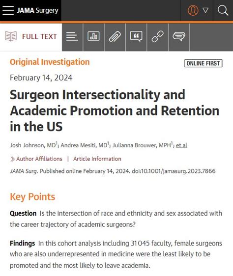 Most Viewed Jama Surgery Article Is The Intersection Of Race And