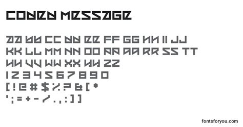 Coded Message Font Download For Free Online
