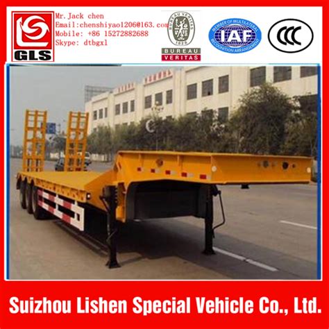 확장 가능한 로우 베드 트레일러 의 고품질 확장 가능한 로우 베드 트레일러