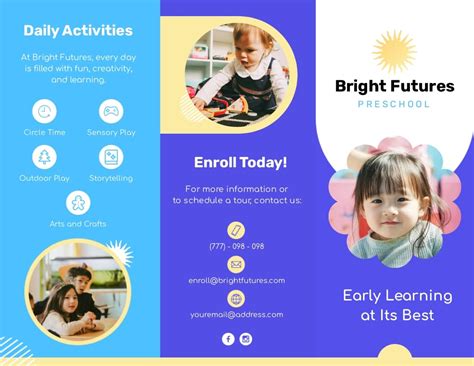 Free School Pamphlet Templates Edit And Customize Visme