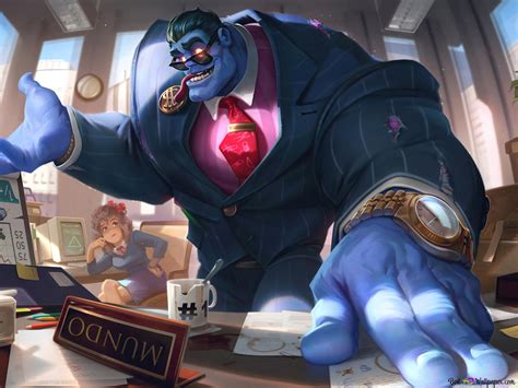 Corporate Dr Mundo Update Splash Art League Of Legends Lol 8k