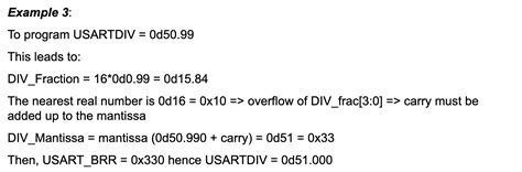 Baud Rate Calculation For Usart In Stm32 Stmicroelectronics Community