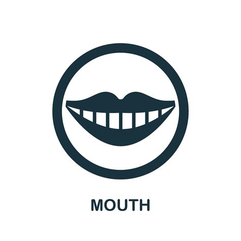 Mouth Icon Simple Element From Internal Organs Collection Creative