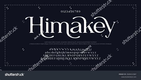 Modern Bold Font Sans Serif Font Stock Vector Royalty Free 2505211567 Shutterstock