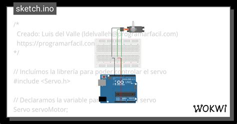 Sirve Motor Wokwi Esp32 Stm32 Arduino Simulator